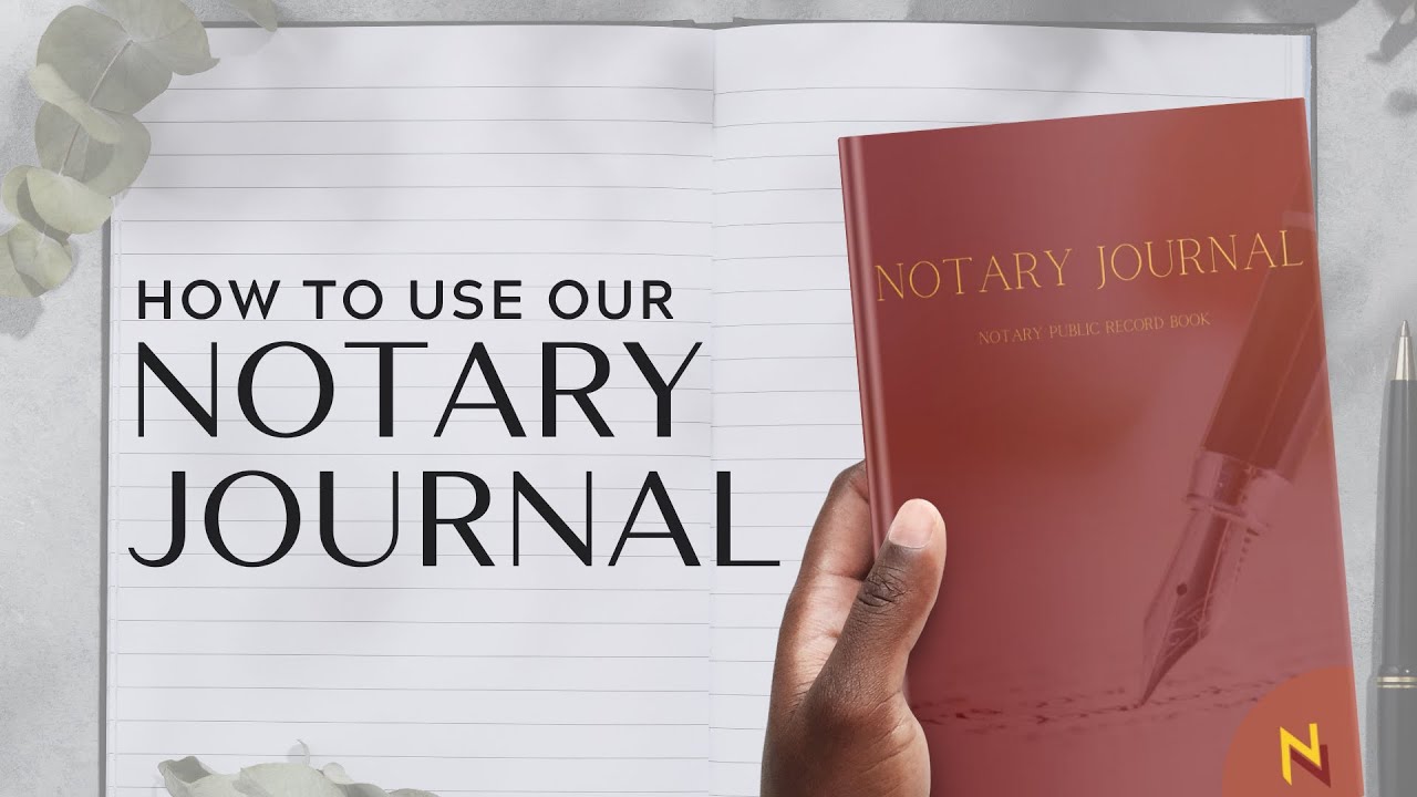 How To Use Our Notary Journal YouTube How To Use Our Notary Journal YouTube