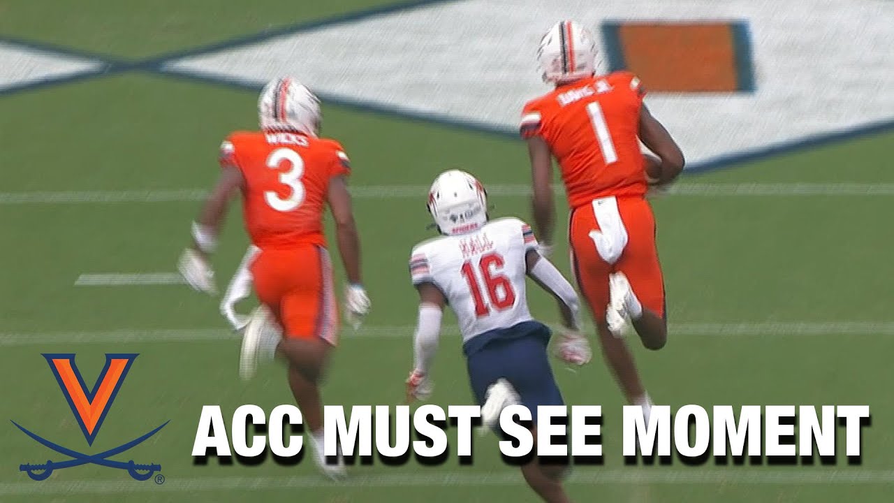 Virginia WR Lavel Davis Jr. Announces His Return With A Score | ACC ...