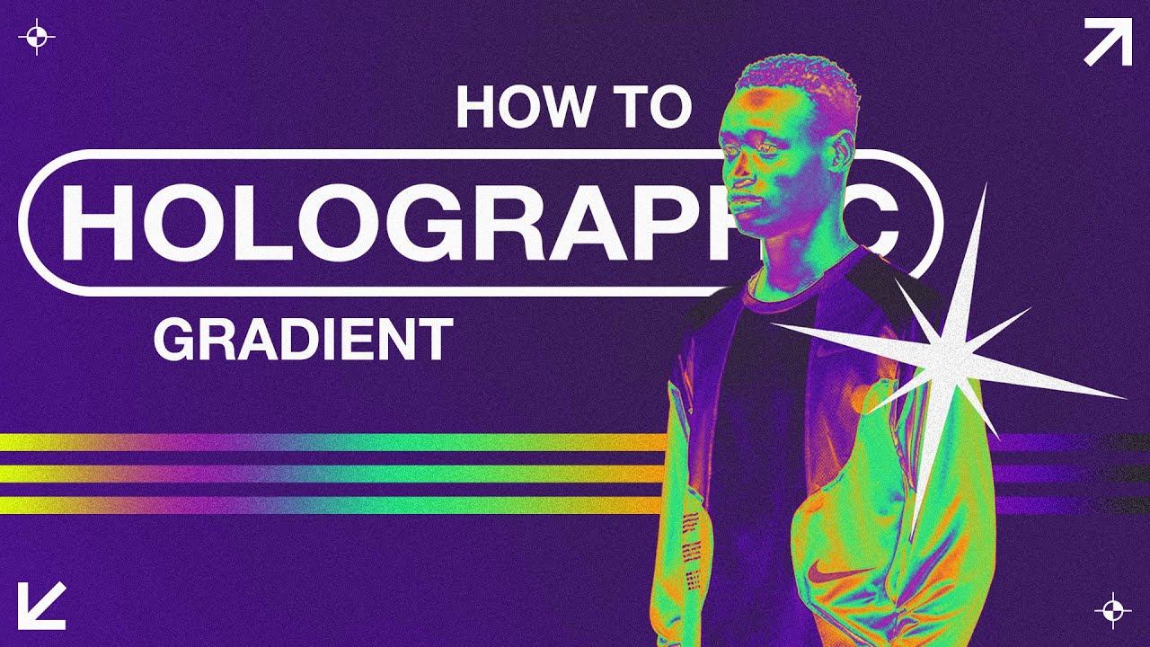 How to Trendy Holographic Gradient (+SECRET PRO TIP) | Photoshop ...
