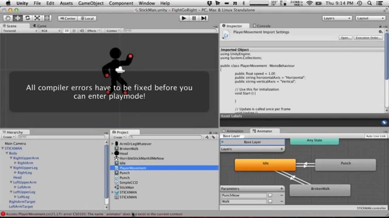 Cooking With Unity 2d Thursday: Fight Go Right Part 2 (Previously ...