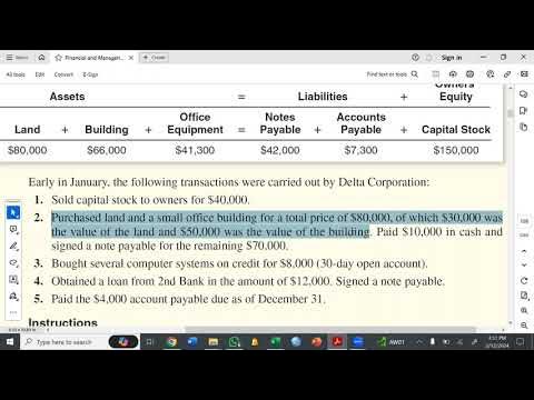 Accounting; How to solve an Accounting Equation Problem 2 3 B - YouTube