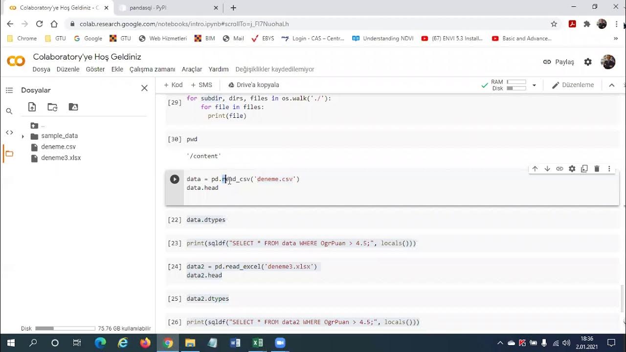 python ve sql - 1: pandasql ve sqldf - YouTube