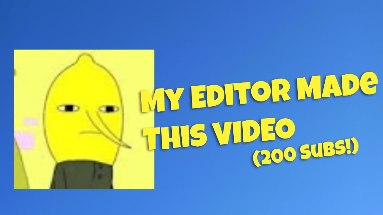 My EDITOR edited my 15 second video... - YouTube