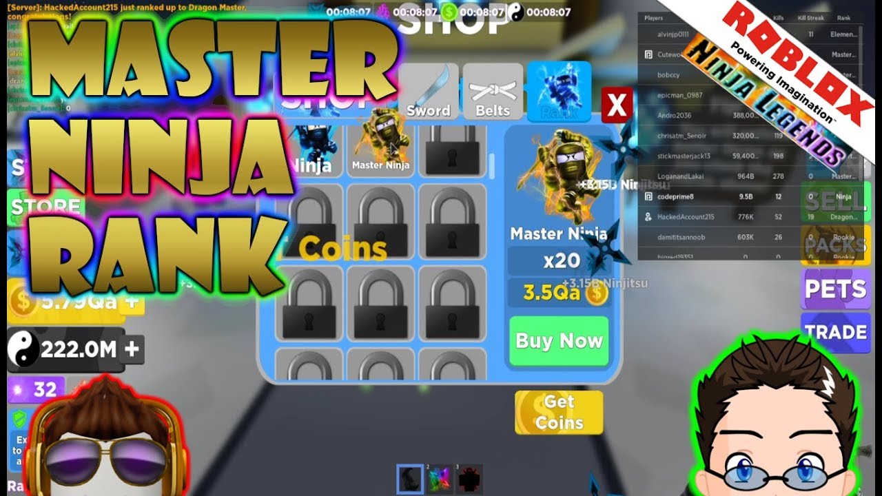 Ninja Legends - Master Ninja Rank :D - YouTube