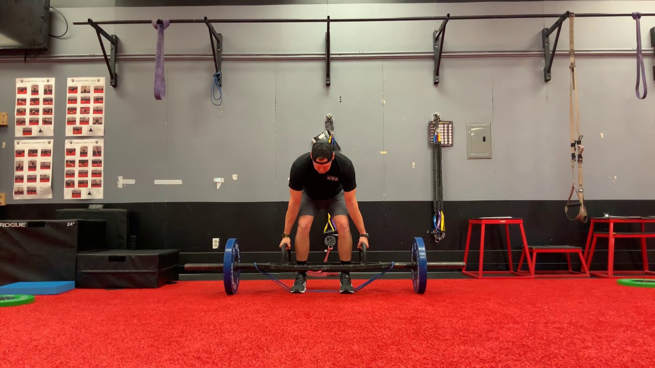 Banded Trap Bar Deadlift - YouTube