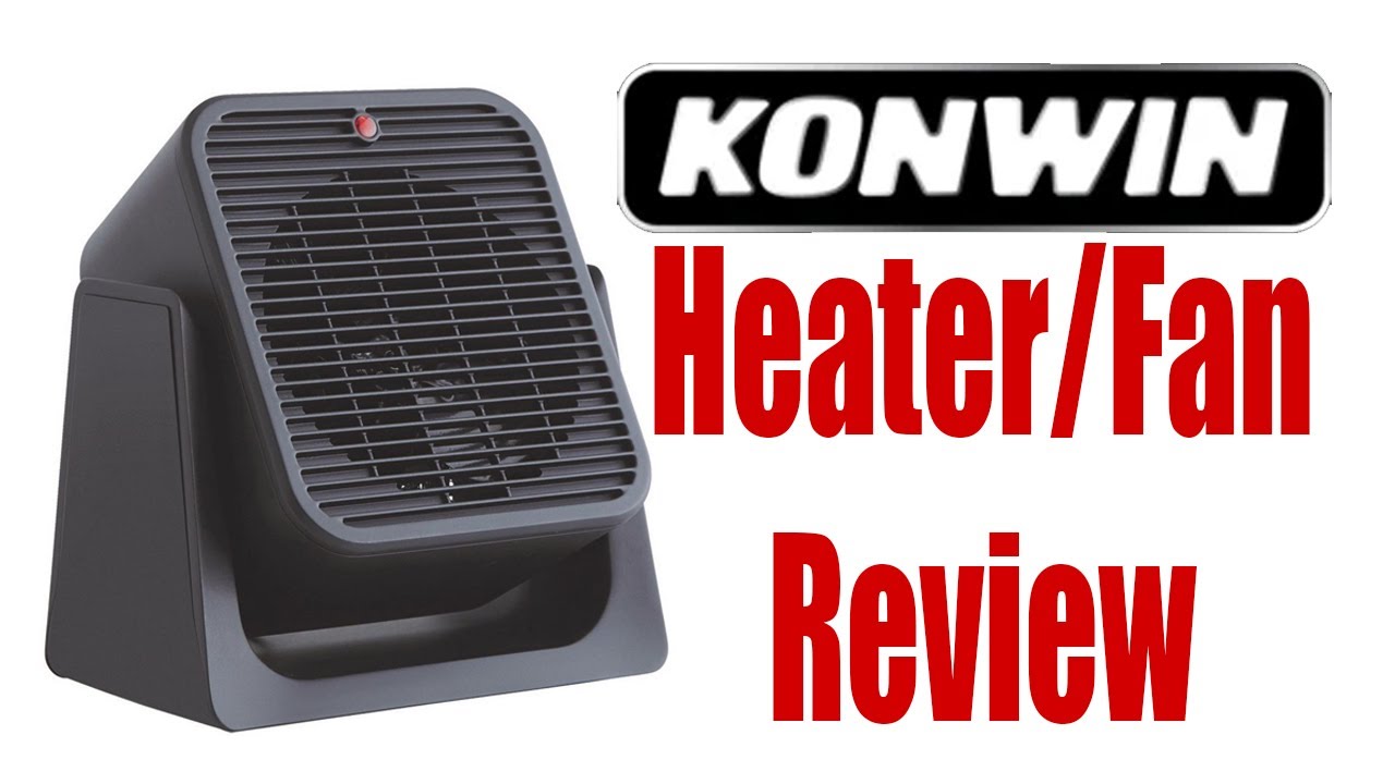 konwindual function heater fan review, completely random off grid - YouTube