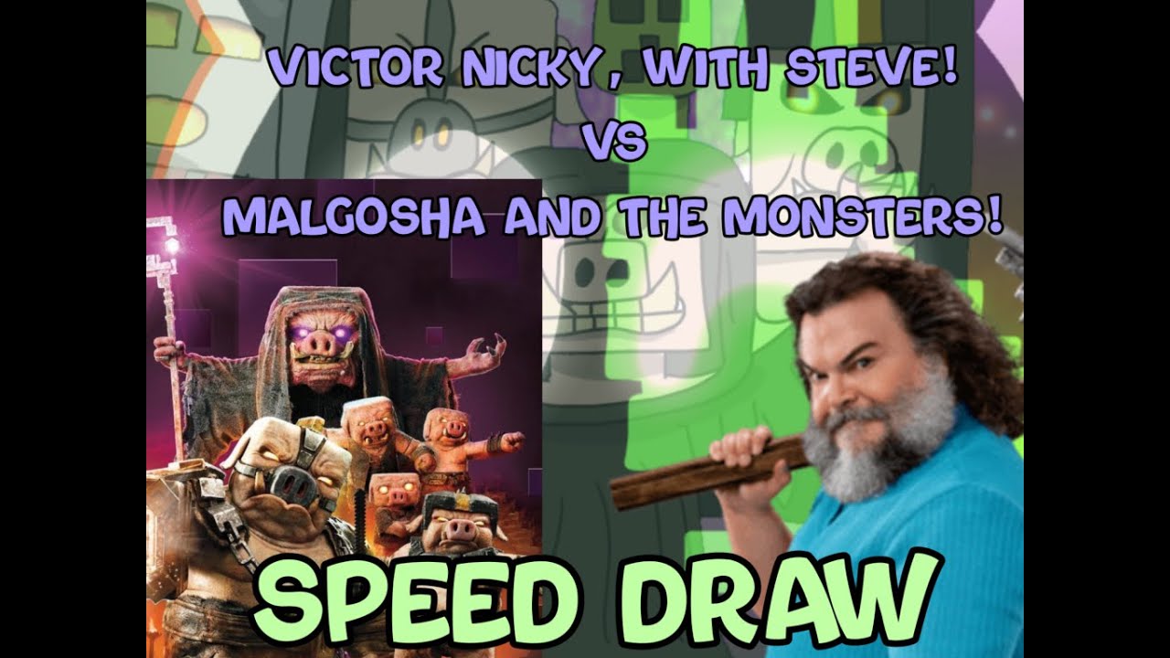 Victor Nicky with Steve, vs molgosha monsters! A Minecraft Movie: Speed ...
