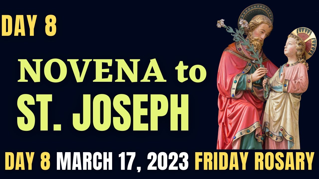 NOVENA TO ST. JOSEPH | DAY 8 | WEDNESDAY ROSARY | SORROWFUL MYSTERY OF ...