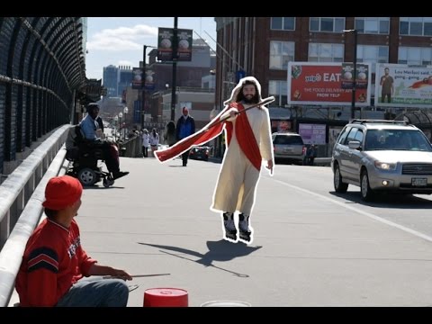 JESUS ROLLERBLADING HALLOWEEN PRANK! (Sauce Factory) Halloween 2019 ...