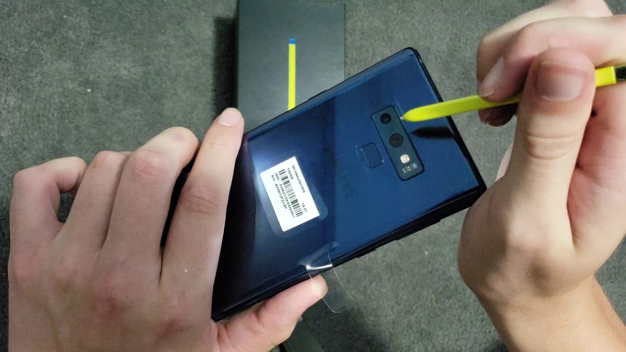 Note 9 unboxing - YouTube