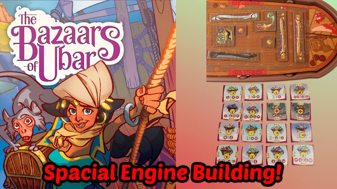 Bazaars of Ubar Review - Spacial Engine Building - YouTube