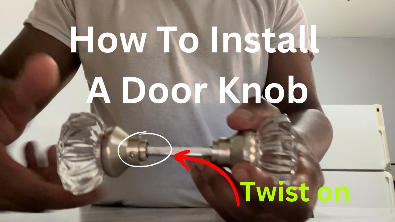 How To Install Or Replace Old Victorian Style Glass Door Handle | Quick ...
