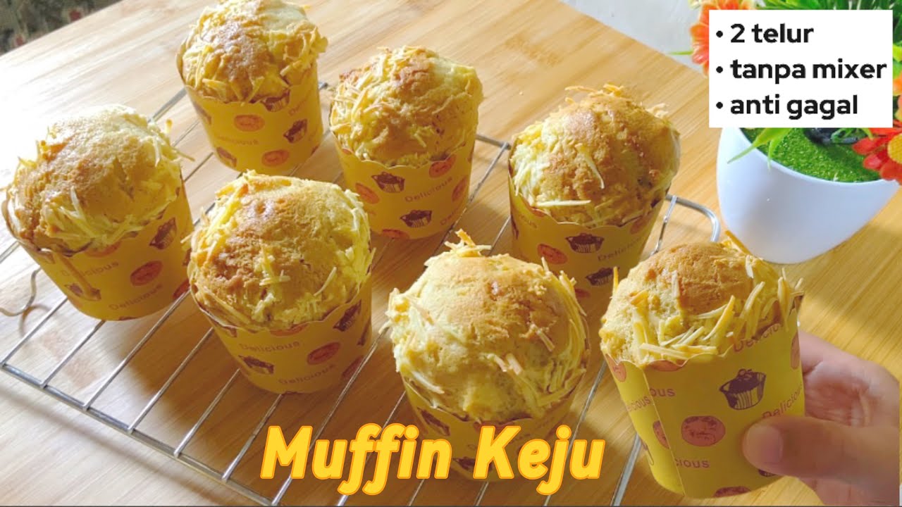 Tanpa Mixer! Muffin Keju Ala Breadtalk | resep muffin keju | niisarh - YouTube