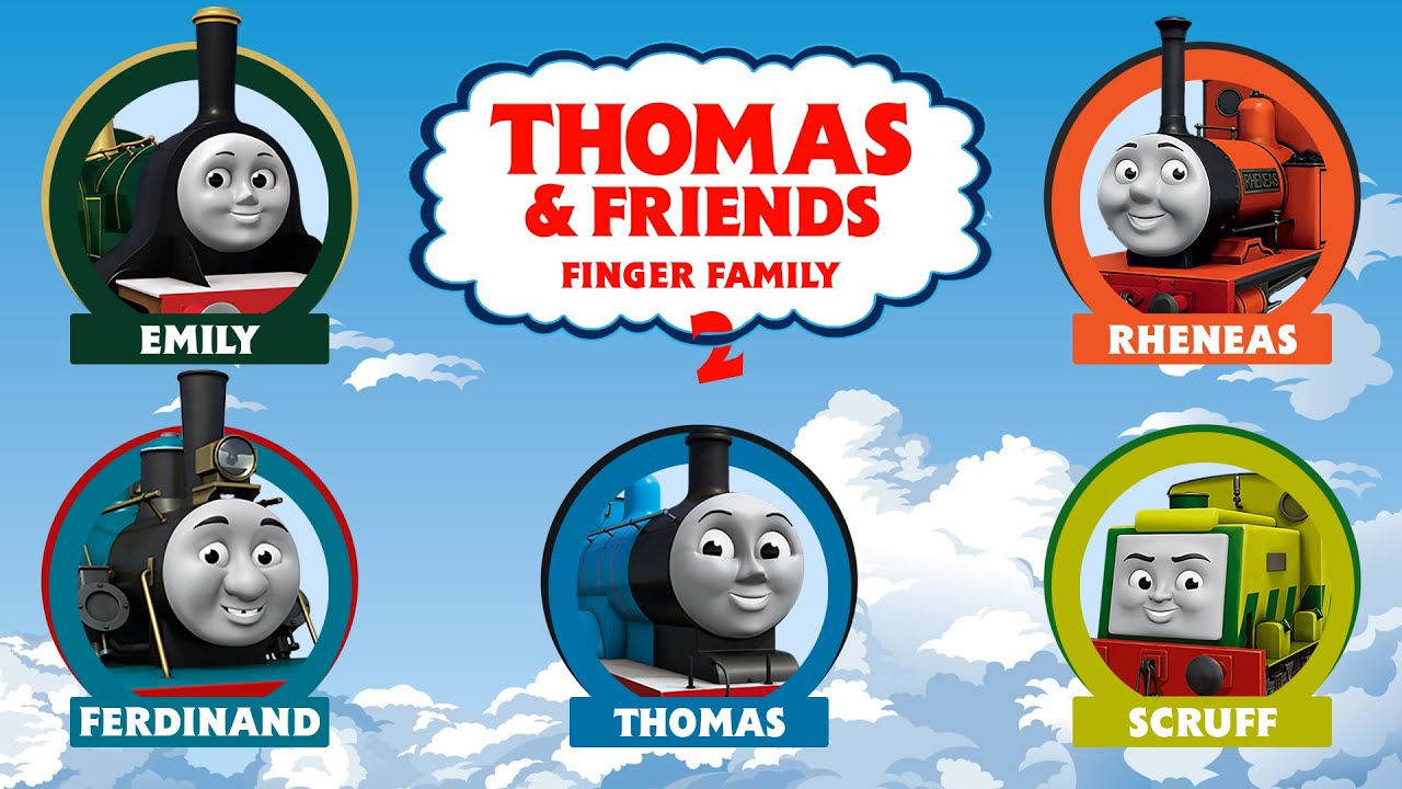 THOMAS AND FRIENDS 2ND VERSION - Finger Family - Daddy Finger - Nursery ...