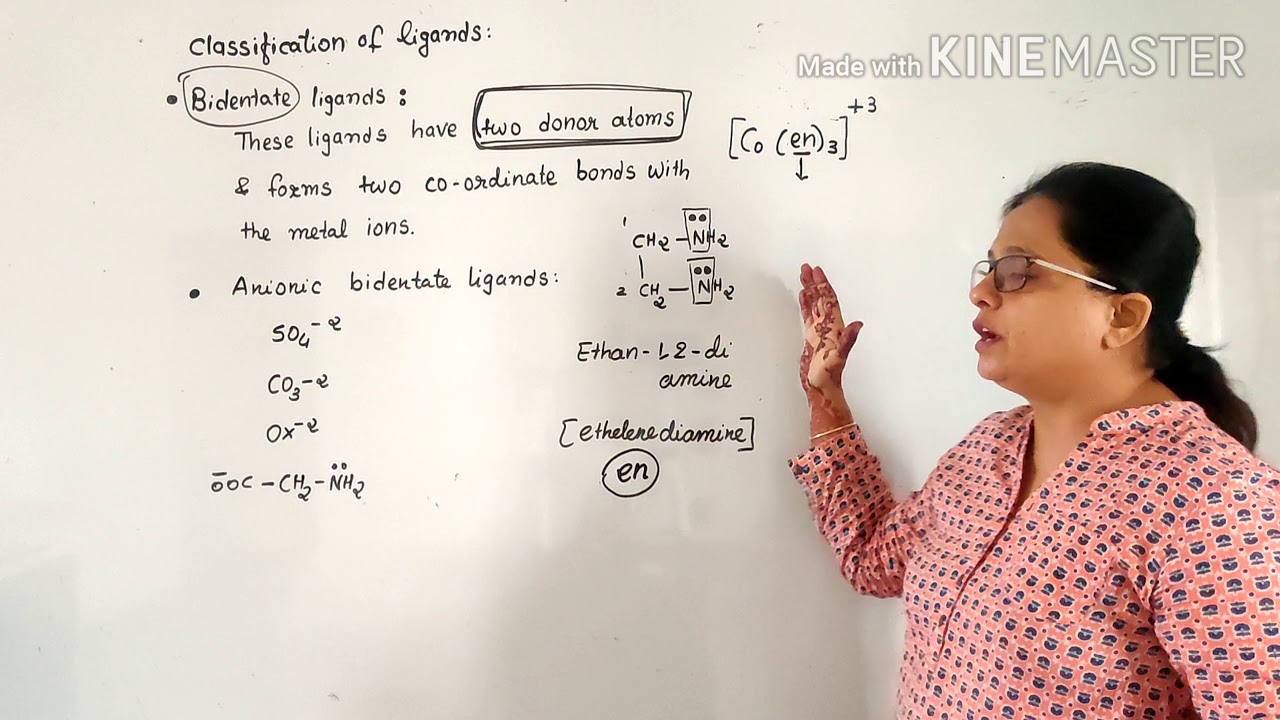 L-3 Class 12 chap 9 Classification of ligand- bidentate ligand by ...
