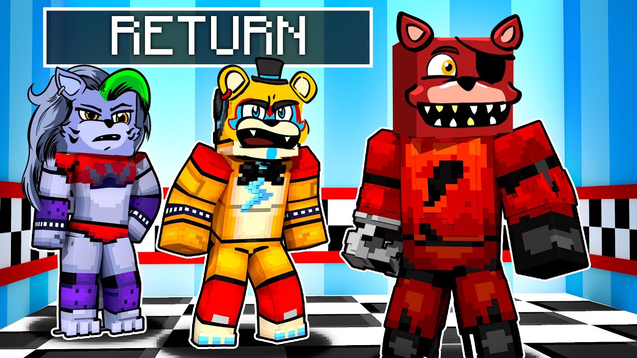 Finding FOXY in Mega Pizza Plex in Minecraft Security Breach - YouTube