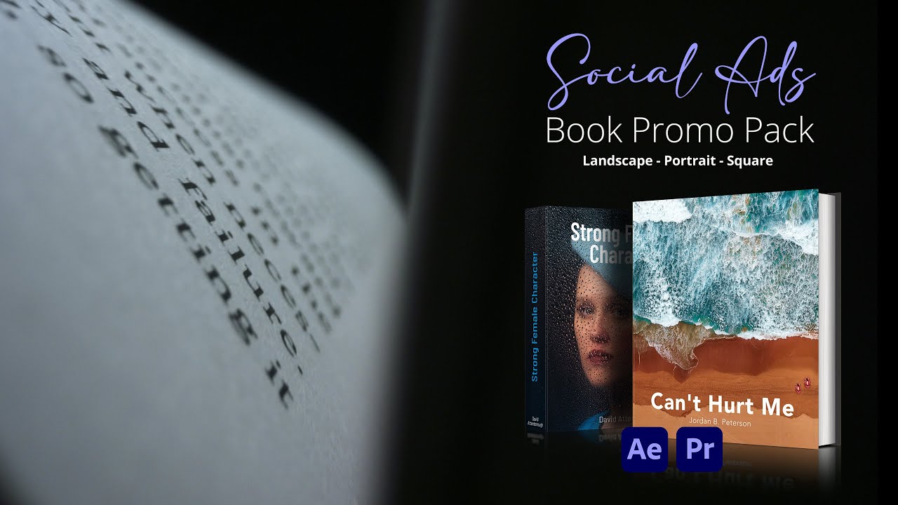 Book Promo Pack - Social Ads - AE Tutorial - YouTube