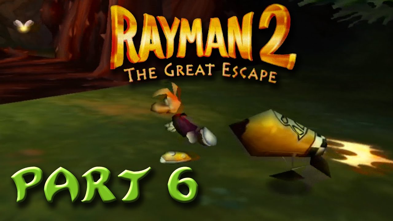 Rayman 2 100% (PC) - Part 6 - Rocket Pencil - YouTube