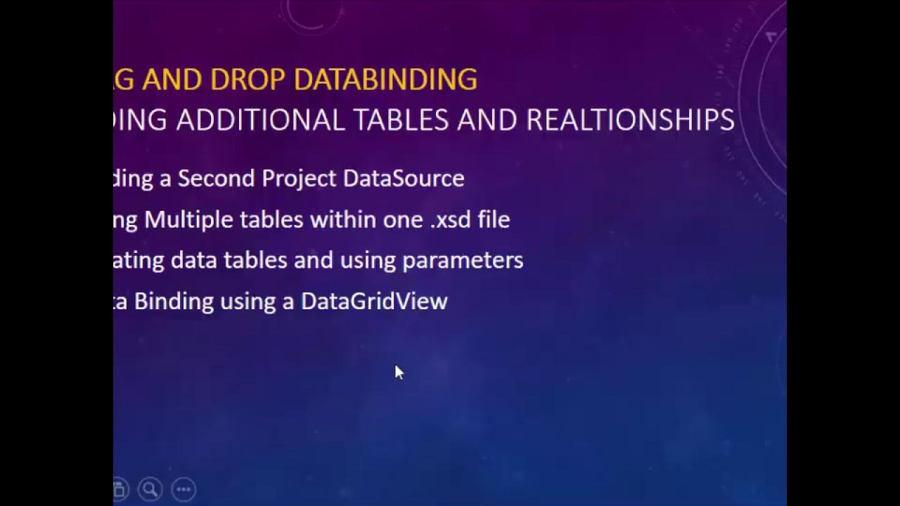 Visual Basic Tutorial 18 - D&D Databinding - Adding Multiple Tables & Parameter Based Filtering ...