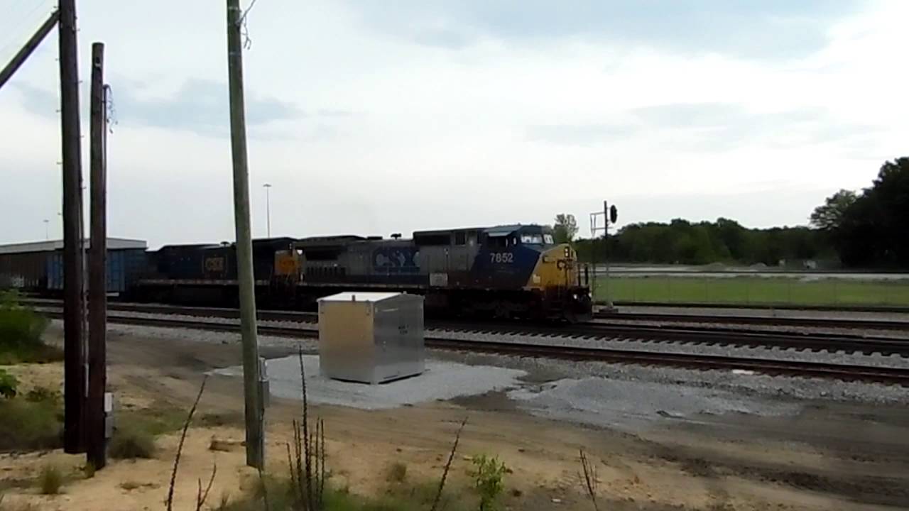 CSX F701 At Hamlet Yard Hamlet, NC - YouTube