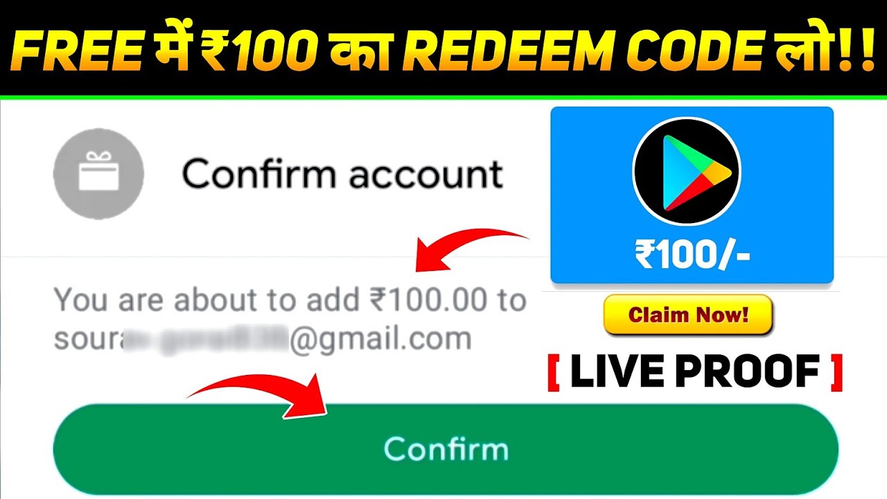 2022 Best redeem codes earning app | Google play redeem codes for playstore | Live proof - YouTube