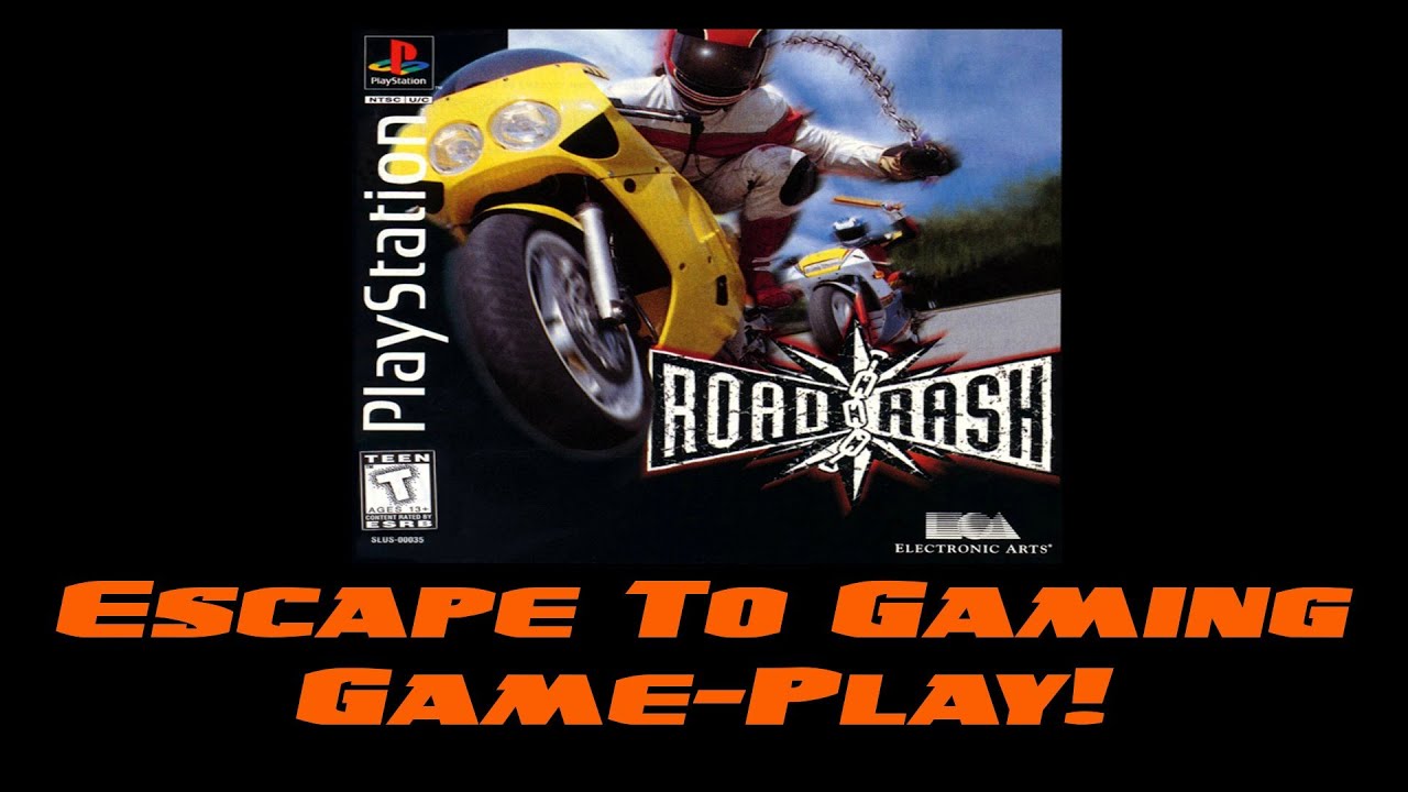 Road Rash PS1 game-play VIDEO, Escape To Gaming - YouTube