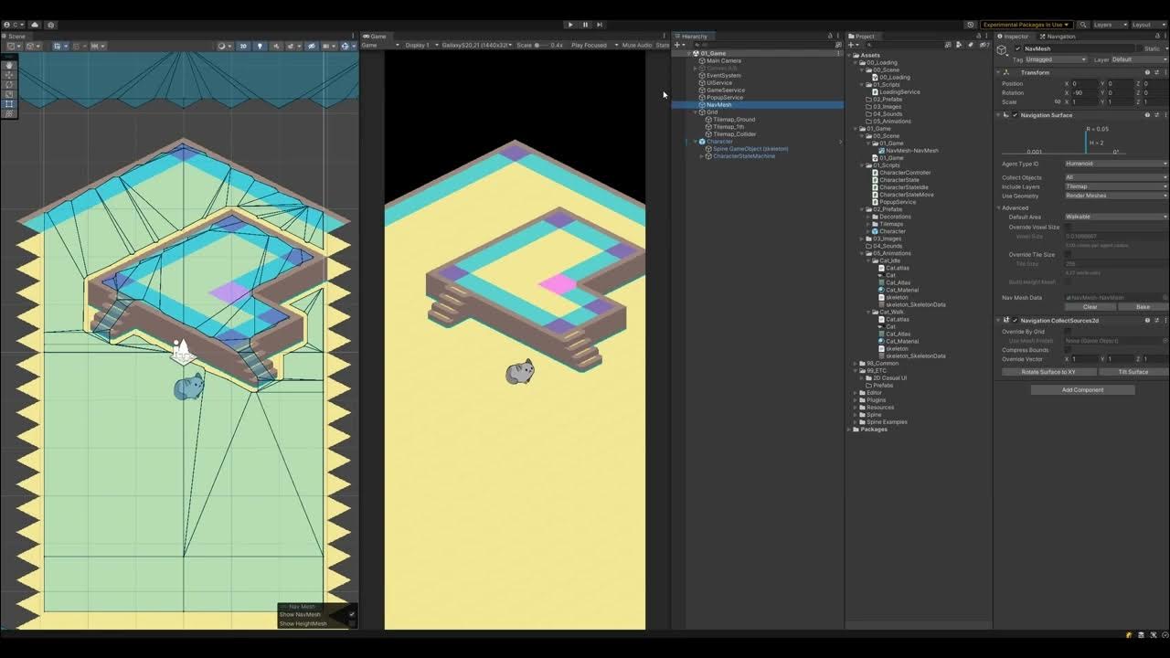 유니티 | UNITY E.18 유니티 아이소매트릭 타일맵 네비게이션 | Isometric tile map and navigation | NavMeshPlus - YouTube