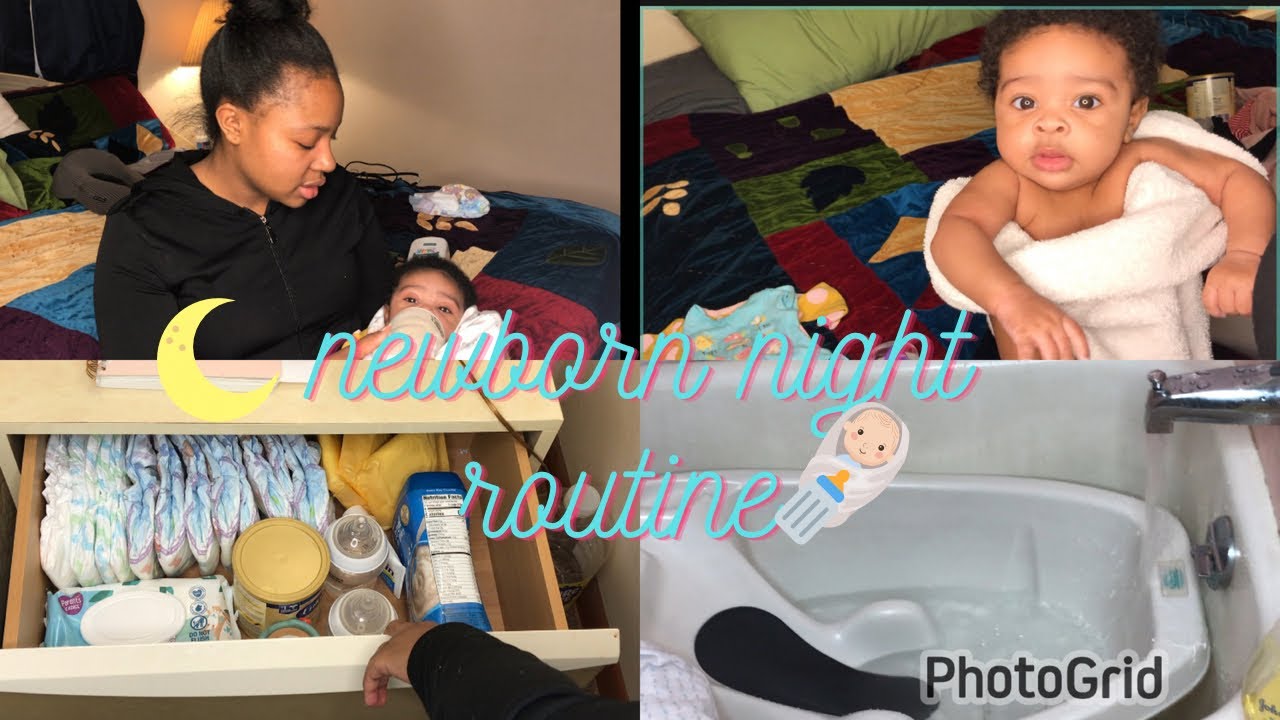 NEWBORN NIGHT ROUTINE | BEDTIME ROUTINE BATH 💙🛁 EPISODE 1 - YouTube