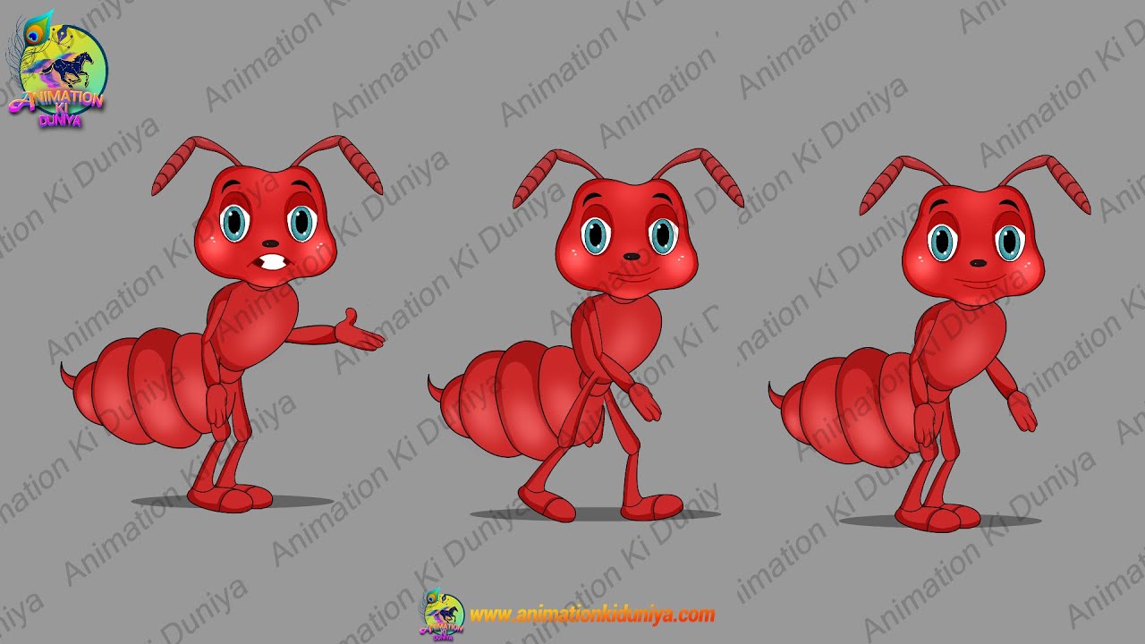 Ant Character | PSD Ant Character | Animated Ant - YouTube