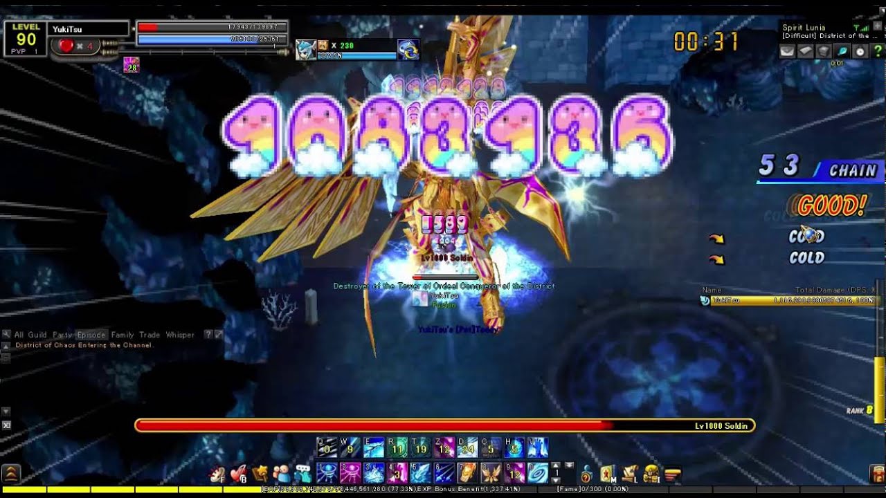 Spirit Lunia - Yuki solo DDX (upgraded stats) - YouTube