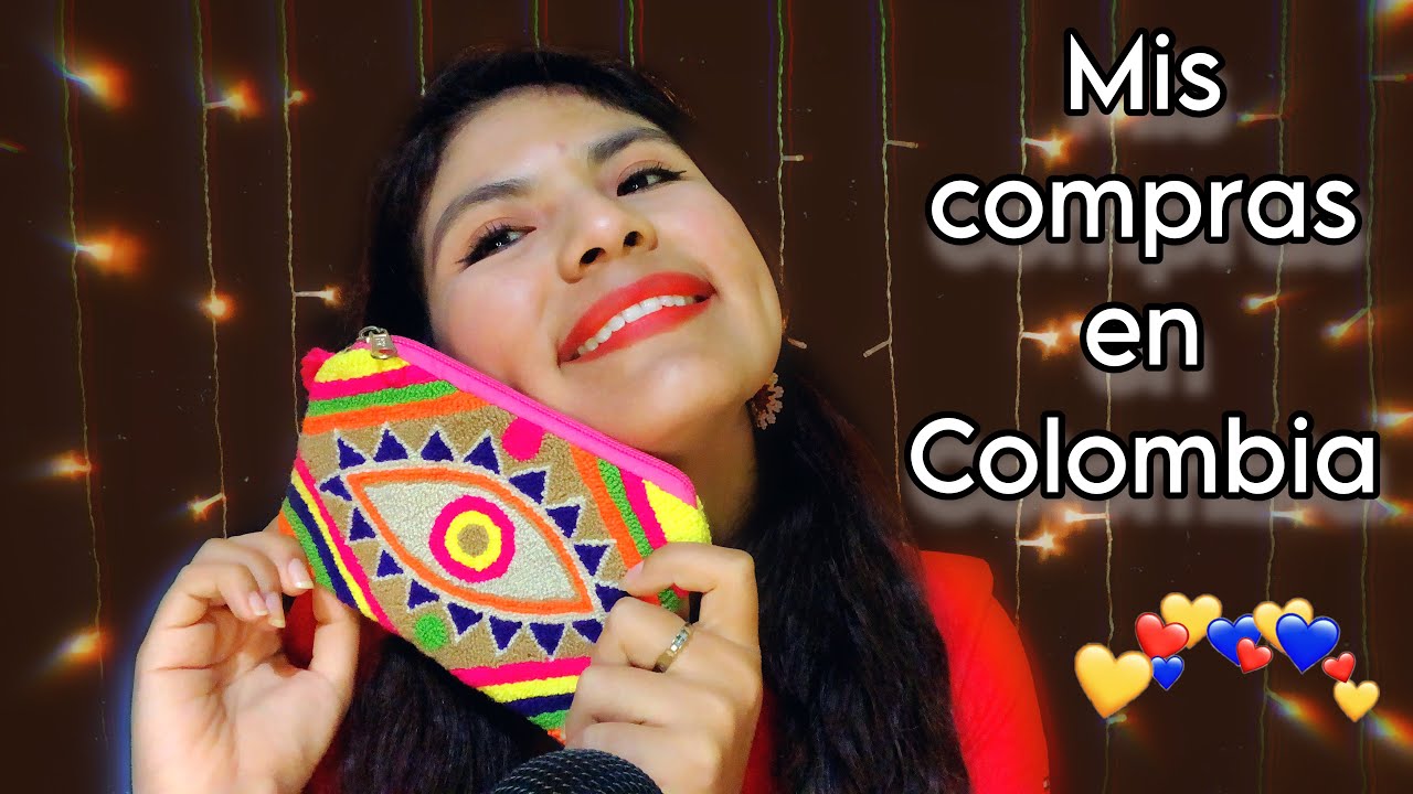 ASMR - MIS COMPRAS DE COLOMBIA - YouTube