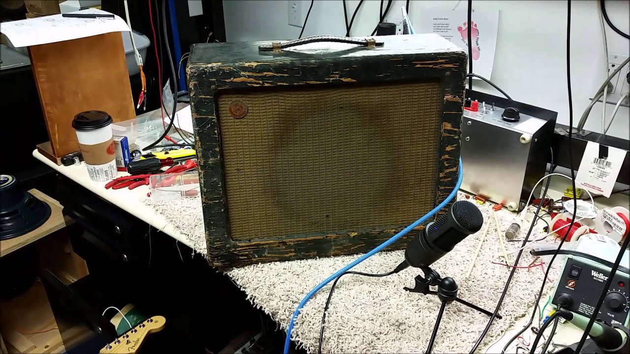 1954 Magnatone Melodier Model 110 Tube Guitar Amp - YouTube