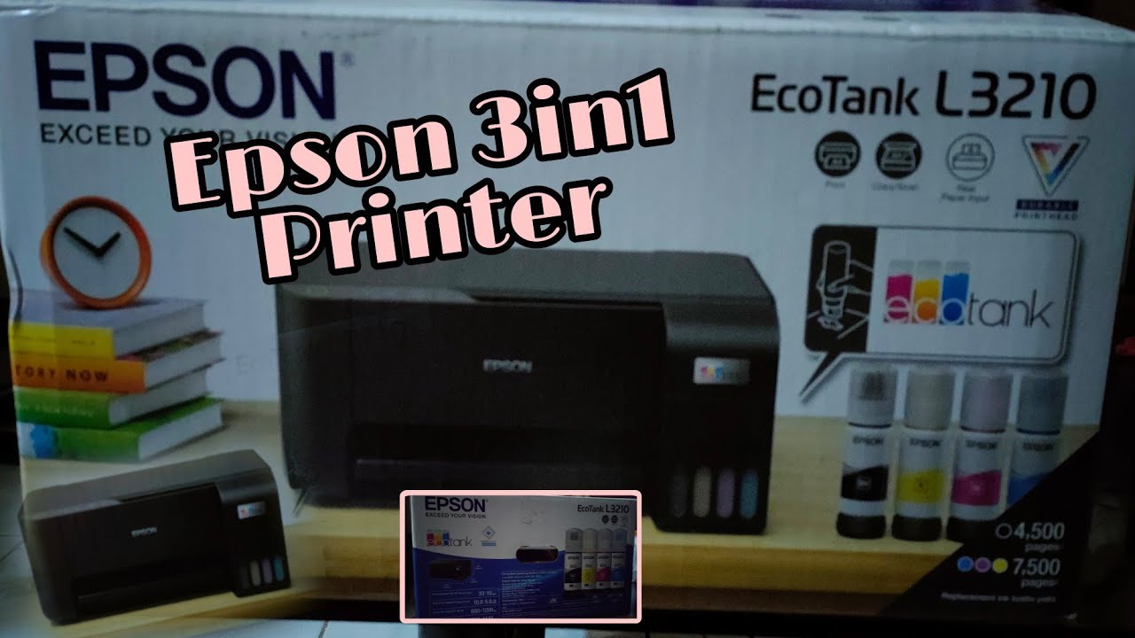 EPSON | ECOTANK | L3210 | QUICK | DEMO | REVIEW - YouTube