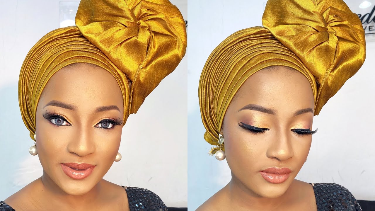 Bridal makeup tutorial | Northern Nigerian bridal makeup tutorial with ...