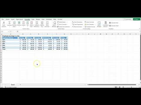 Create defined names using create from selection tool using name ...