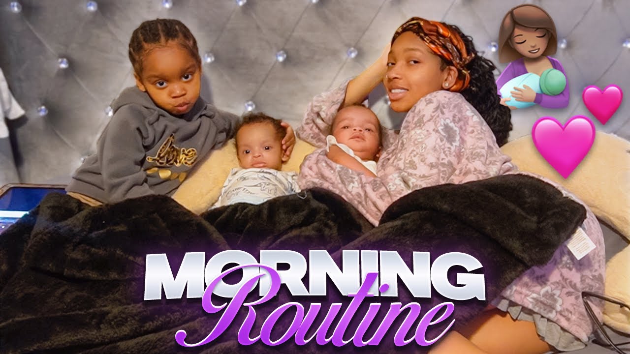 Realistic Morning Routine | Twin Mom + Toddler 🥰 - YouTube