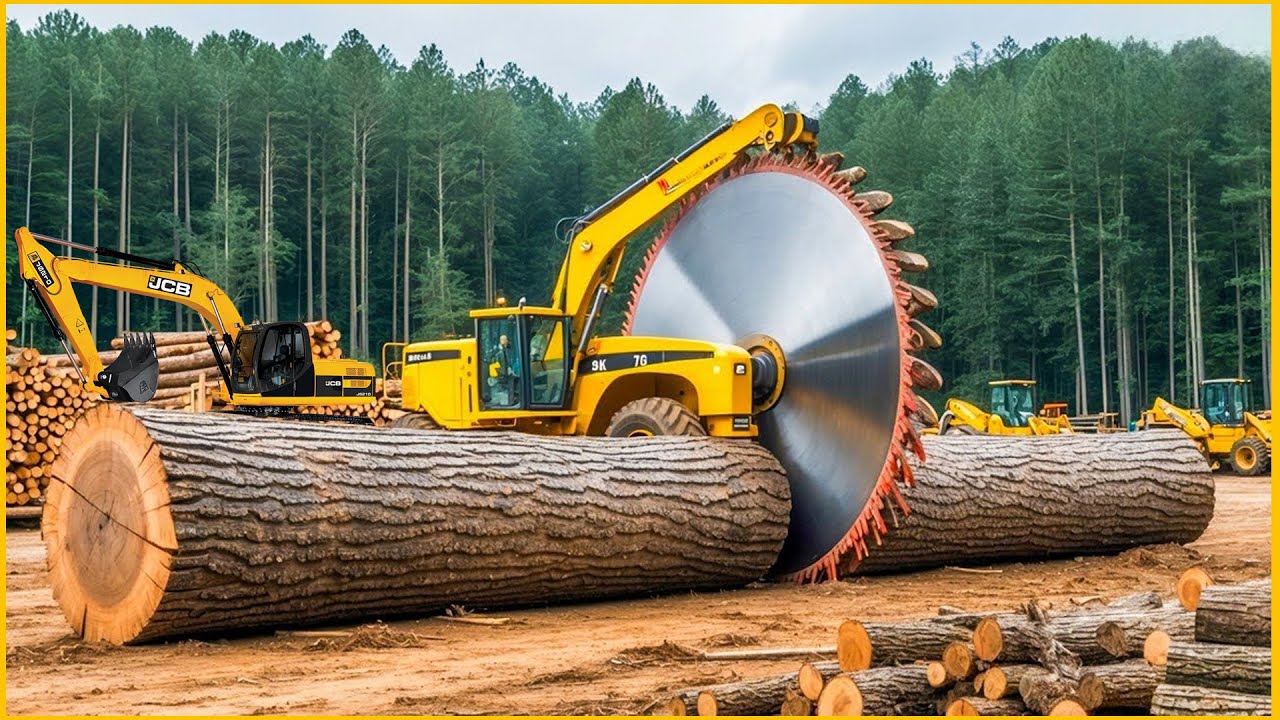 Extreme Dangerous Fastest Big Chainsaw Cutting Tree Machines | Monster ...