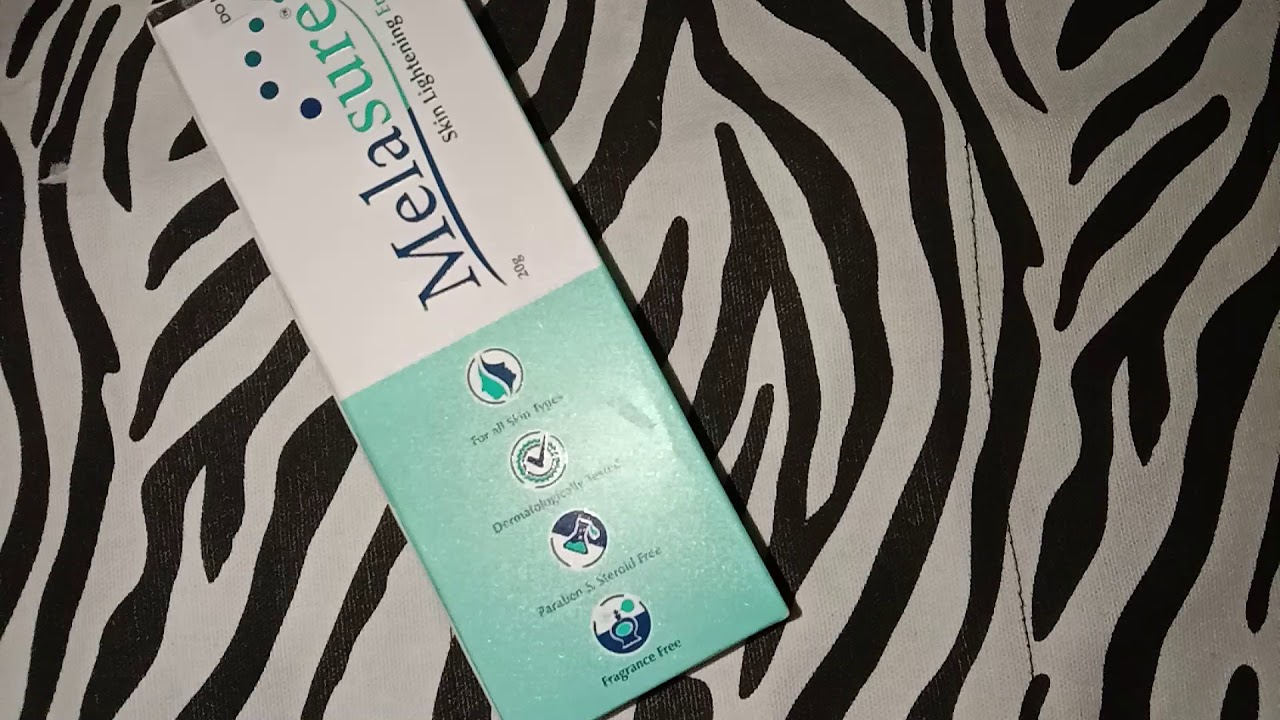 Melasure skin lightening emulgel cream review - YouTube
