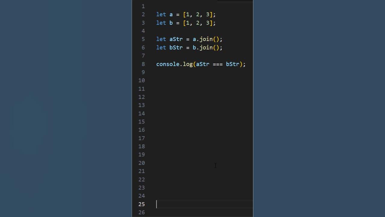 How To Compare Two Arrays One Minute Javascript 1 Min Js Quick Js Shorts Youtube