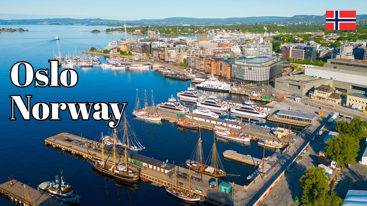 🇳🇴 Oslo, Norway - Morning stroll in the Aker Brygge Marina - YouTube