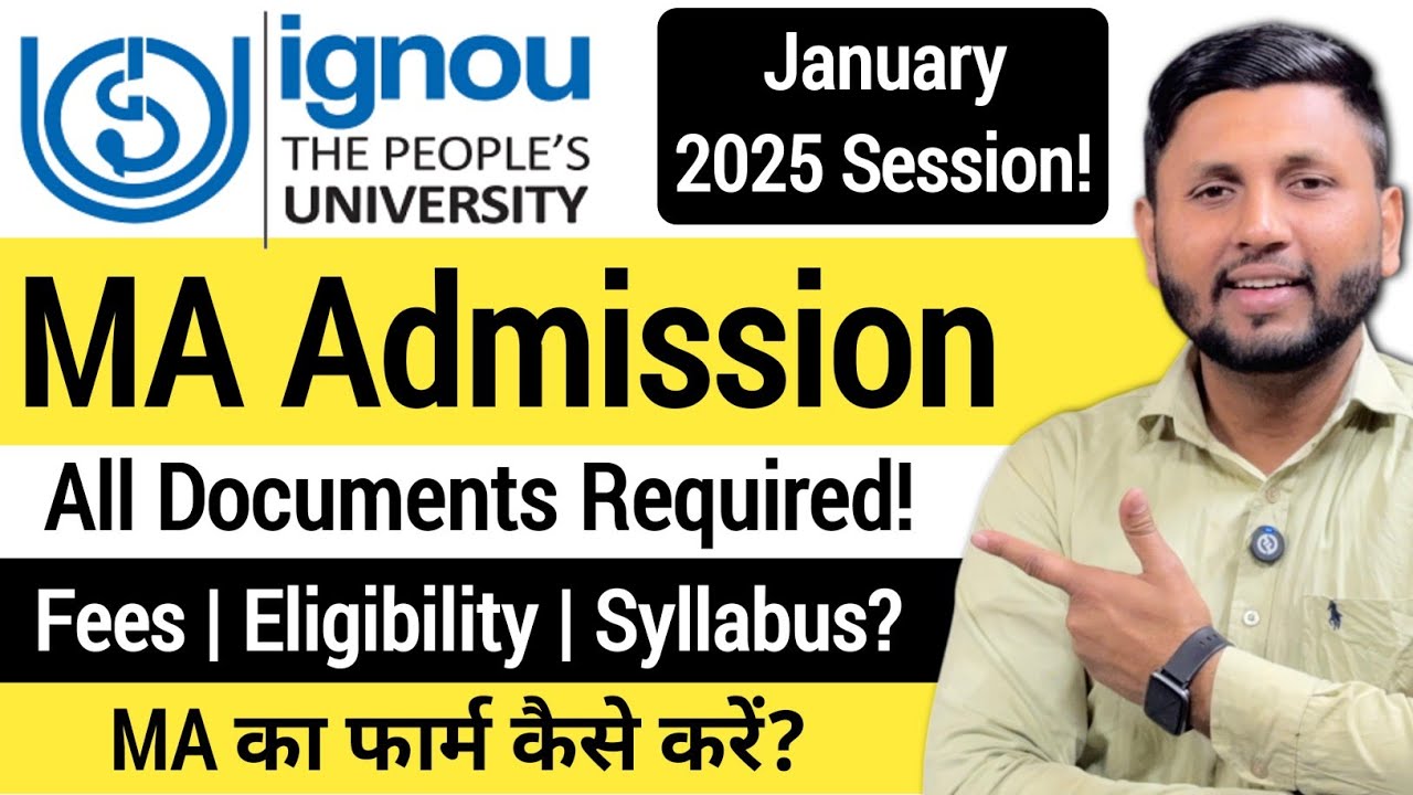 Ignou MA Admission 2025 Ignou Admission 2025 January Session IGNOU ignou-ma-admission-2025-ignou-admission-2025-january-session-ignou