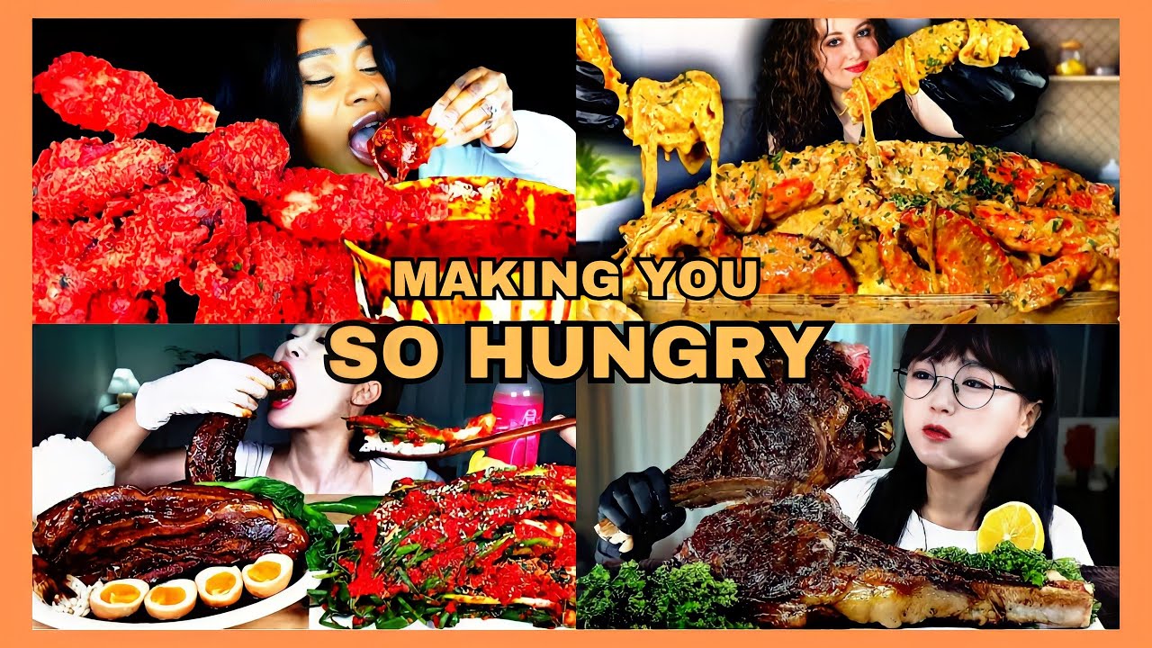 Mukbang moments guaranteed to make your STOMACH GROWL | Big Bites - YouTube