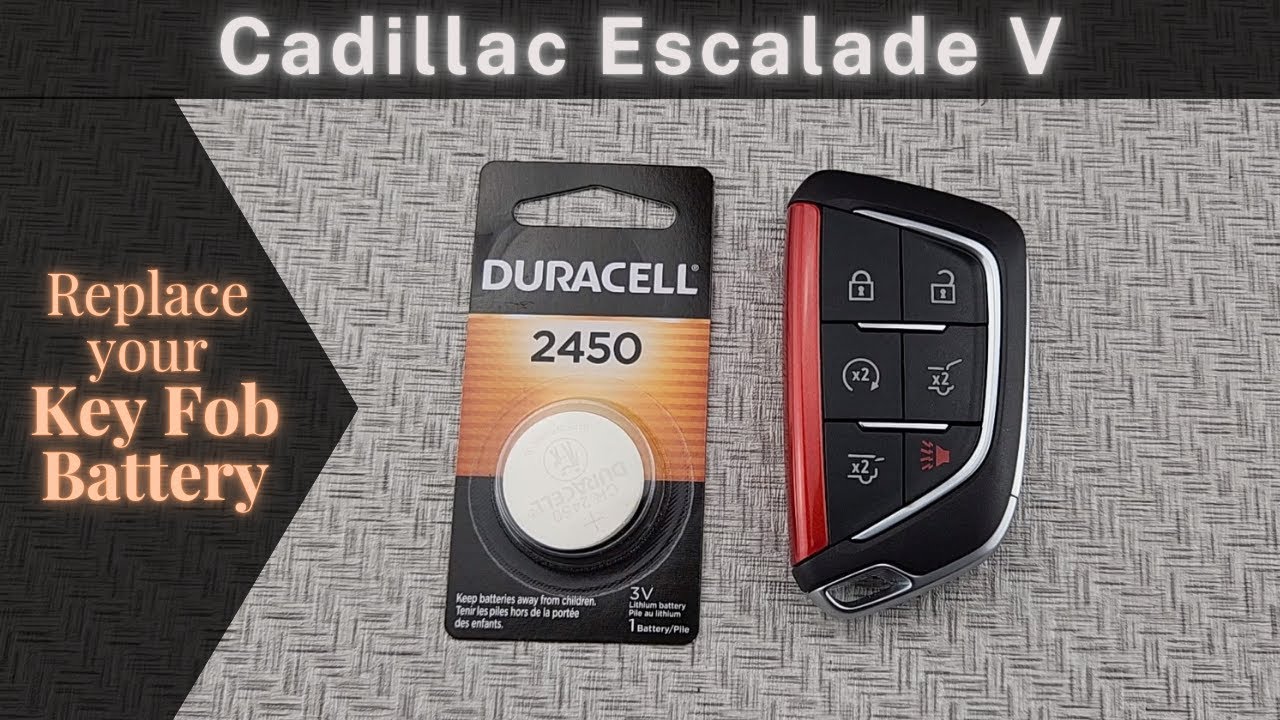 Replace a Cadillac Escalade V 2023-2024 Key Fob Battery - YouTube