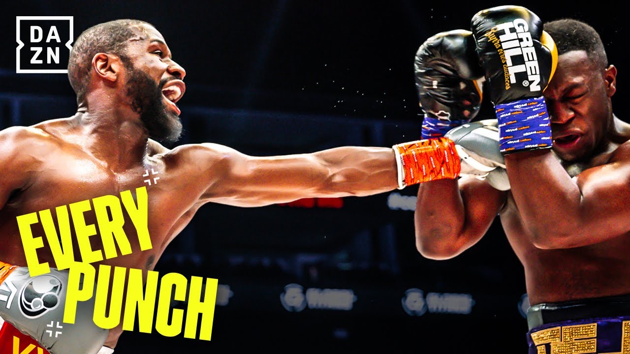 'DEJI LOOKS HURT!' Floyd Mayweather vs. Deji | Every Punch - YouTube
