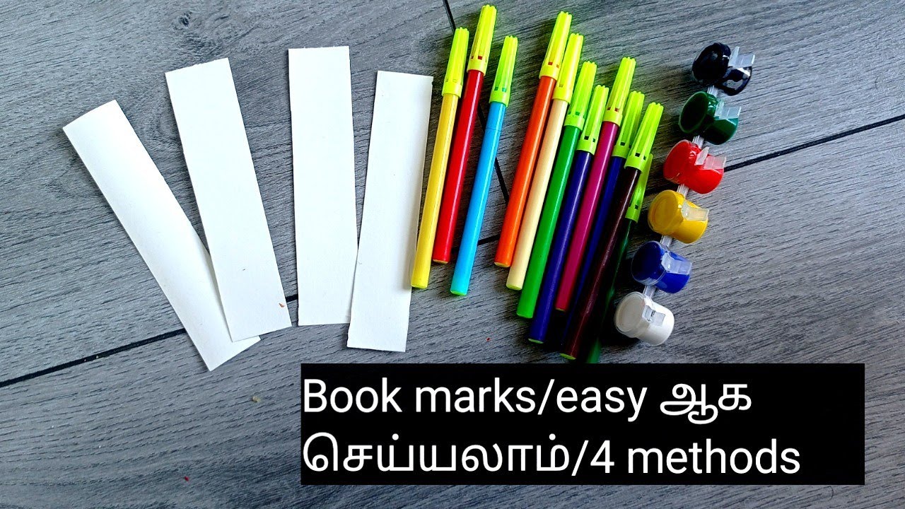 Book mark making ideas in tamil/easy DIY book mark ideas/crafts in ...