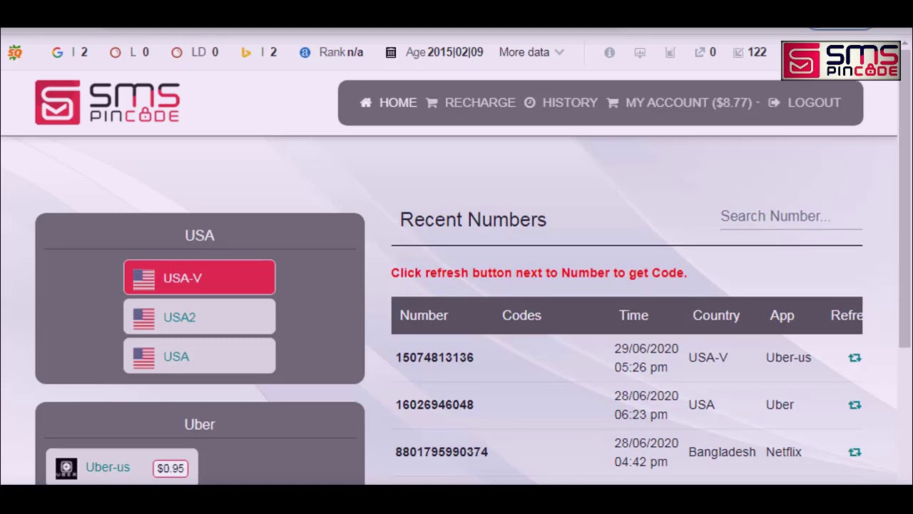 Uber app verification by using smspincode - YouTube