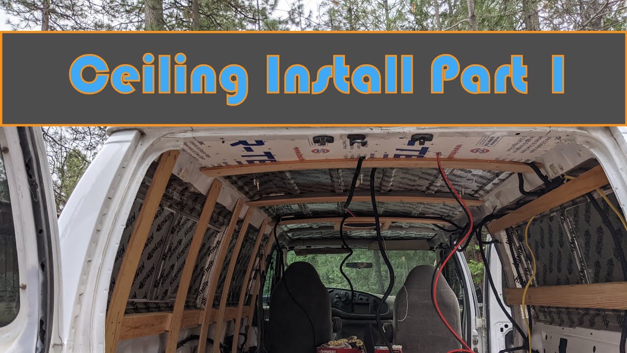 Van Life Build | Ford E350 Stealth Conversion | Ceiling Supports ...