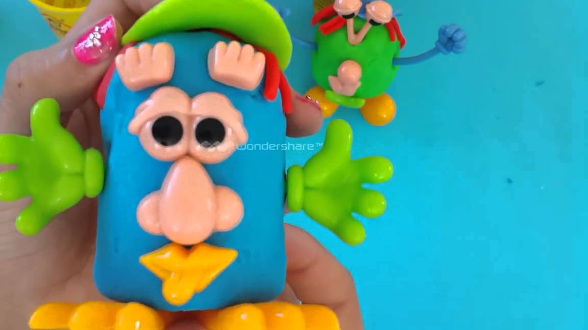 Play Doh Funny faces Awesome fanny faces - YouTube