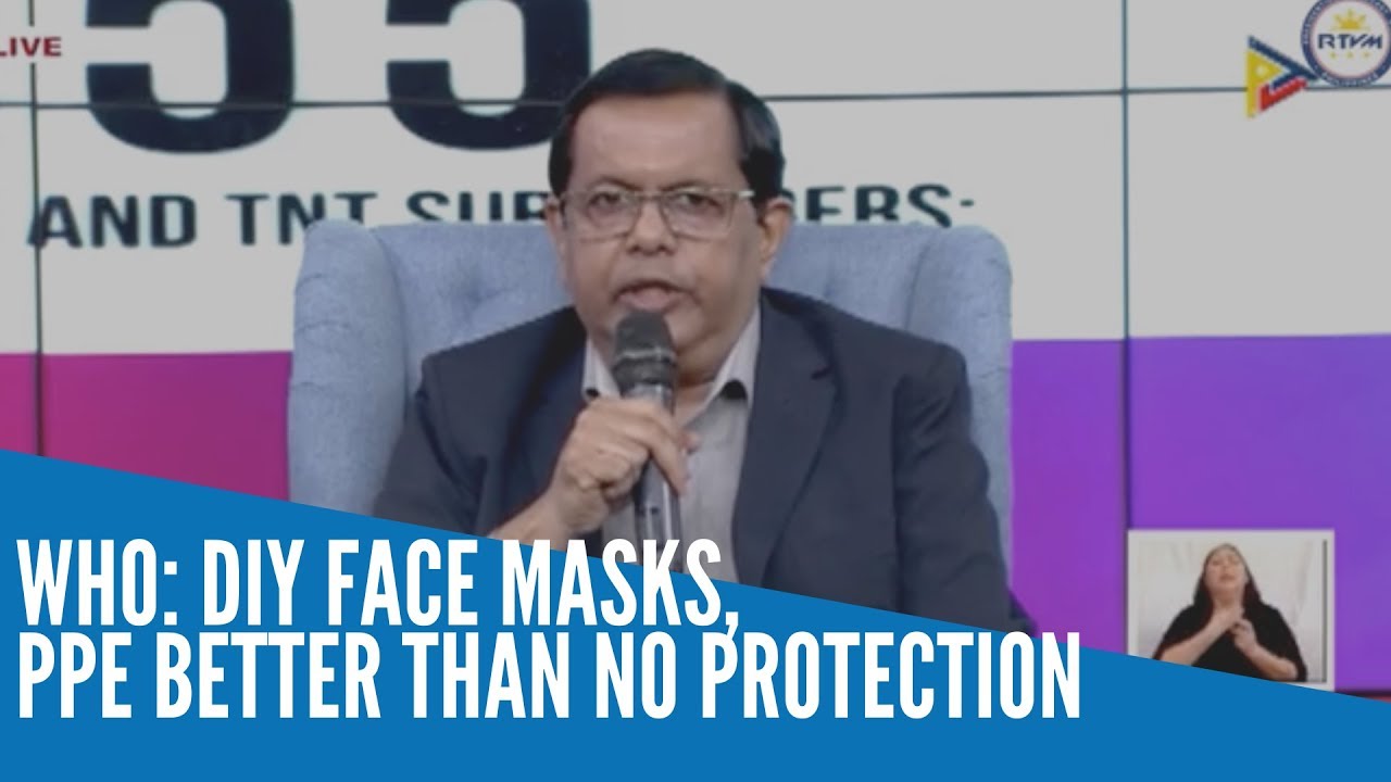 WHO: DIY face masks, PPE better than no protection - YouTube