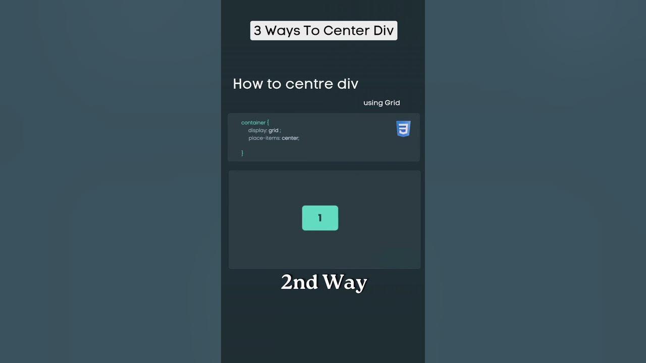 how to centre div - 3 way to centre div - div is centre - YouTube